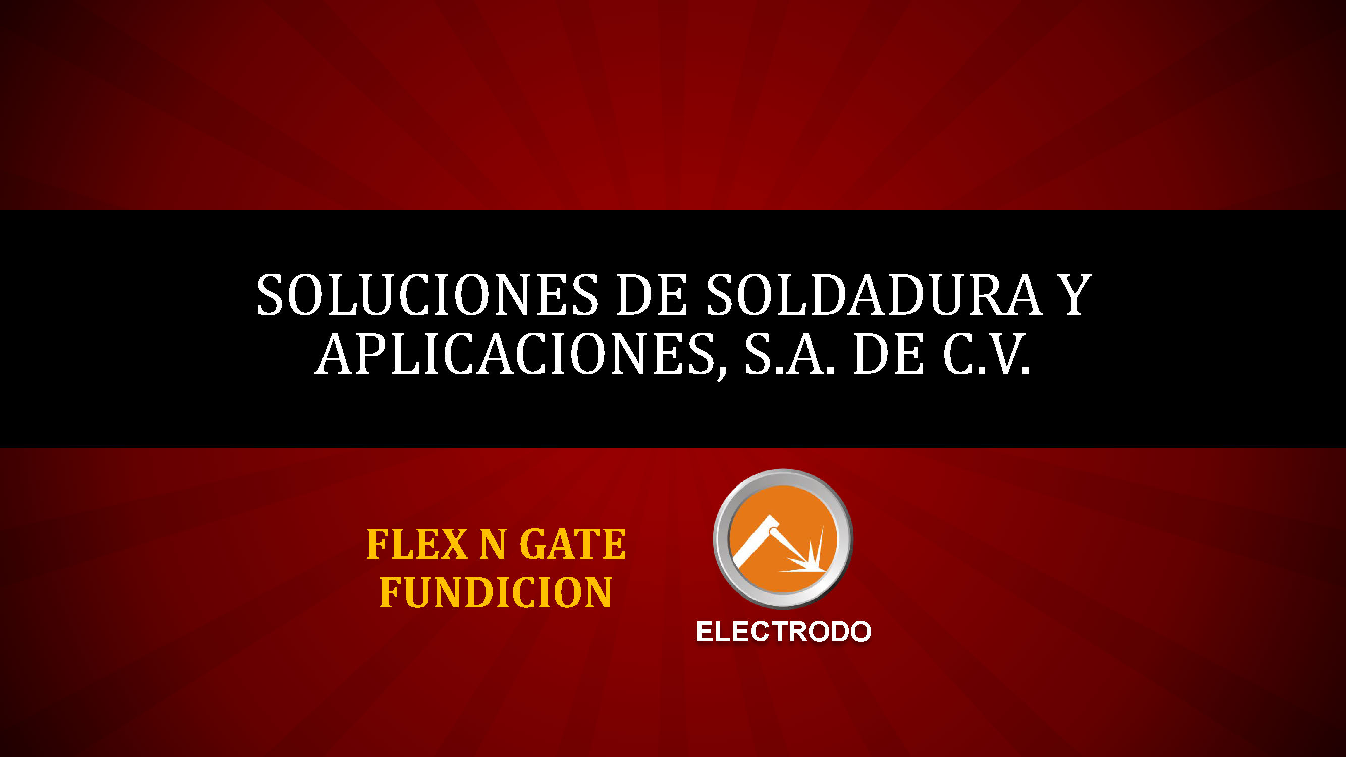 Flex N Gate - SOLUCIONES DE SOLDADURA Y APLICACIONES, S.A. DE C.V.